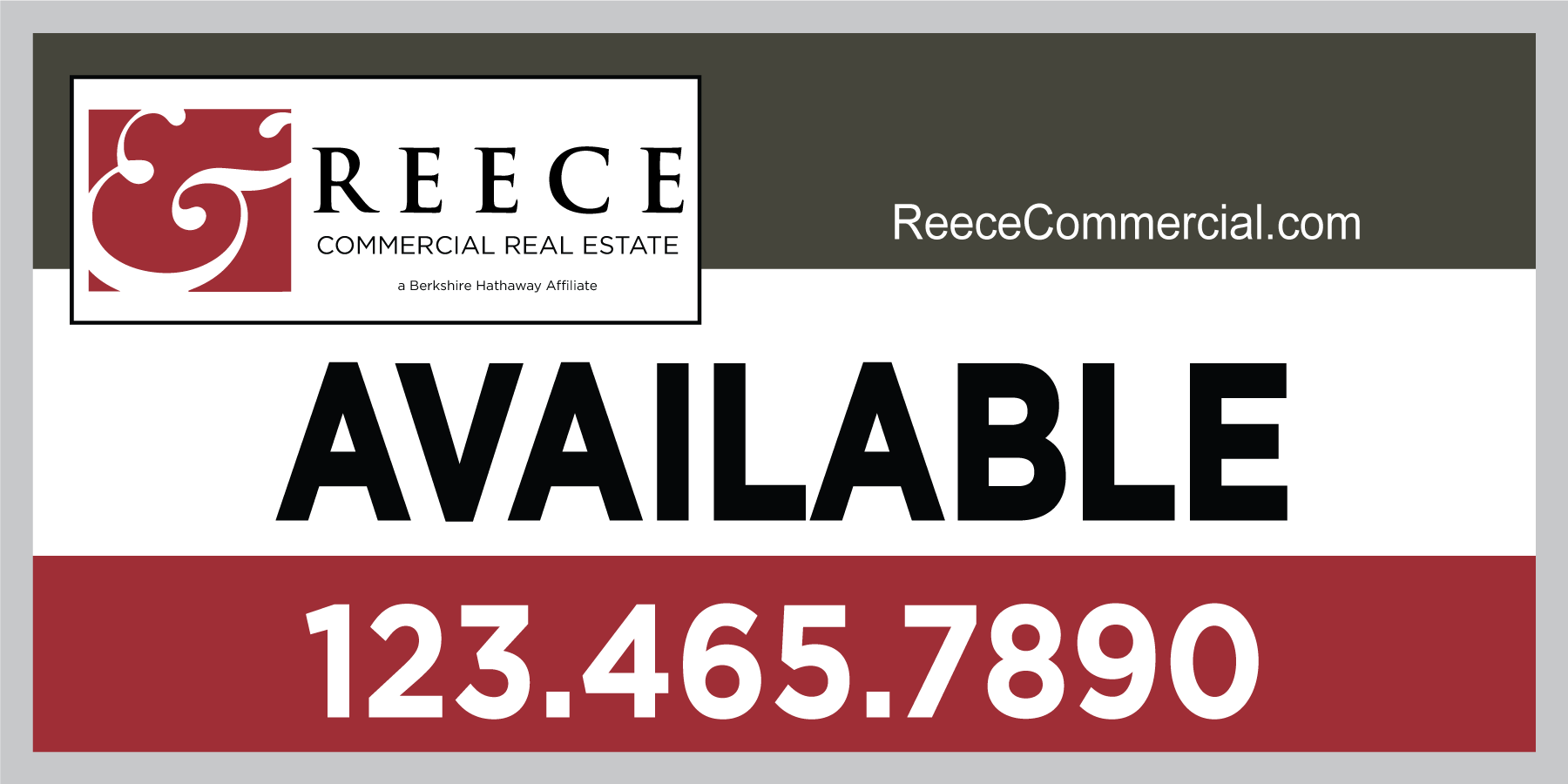 Reece Commercial - 96"X48" Commercial Sign – Ozark Print Co